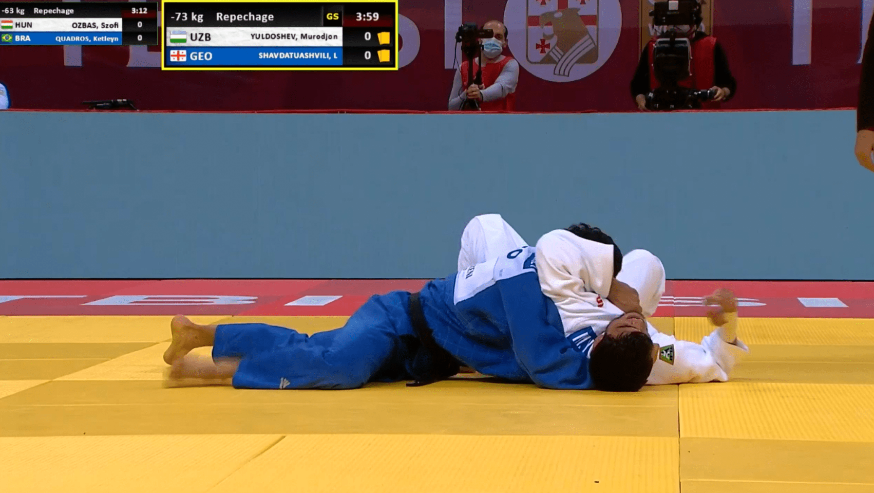 ლაშა შავდათუაშვილმა უზბეკი მეტოქე დაამარცხა და ბრინჯაოსთვის იჭიდავებს (ვიდეო) | belive.ge