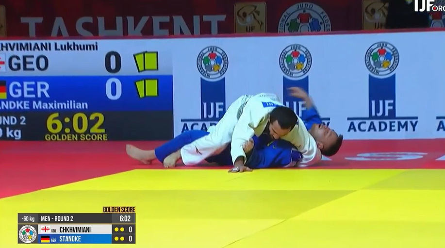 ლუხუმ ჩხვიმიანი ტაშკენტის გრანდ სლემის 1/4 ფინალშია | VIDEO | belive.ge