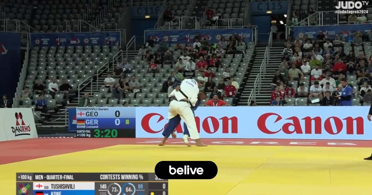 იპონი 43 წამში - გურამ თუშიშვილი ევროპის ჩემპიონატის 1/2-ფინალშია | belive.ge