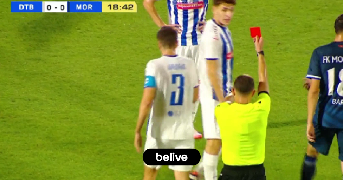 ნიკოლოზ უგრეხელიძის წითელი ბარათი მორნართან | belive.ge