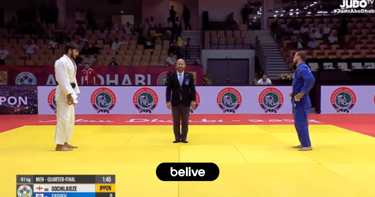 დიმიტრი გოჩილაიძე აბუ დაბის გრანდ სლემის 1/2 ფინალშია | belive.ge