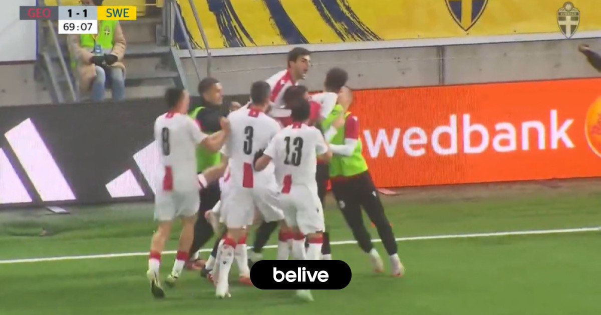 U19 | გიორგი ნიკოლაიშვილის გოლი შვედეთის კარში | belive.ge