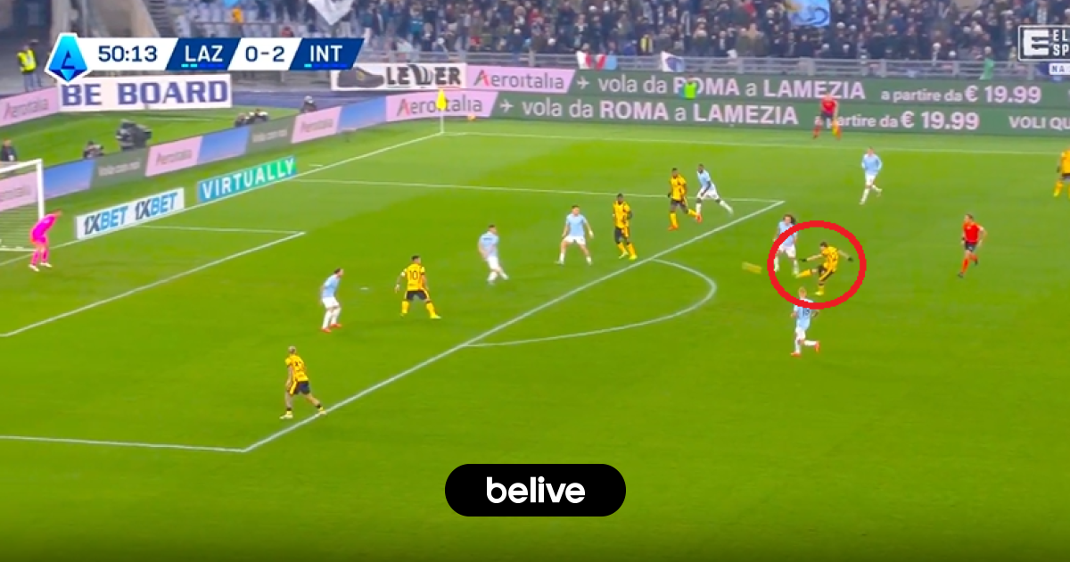 ნიკოლო ბარელას ბრწყინვალე გოლი ლაციოს კარში | belive.ge
