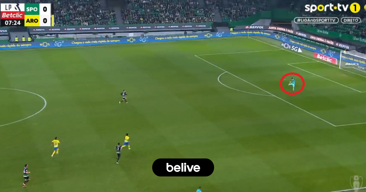 სპორტინგის მეკარის უცნაური ავტოგოლი აროუკასთან მატჩში | belive.ge