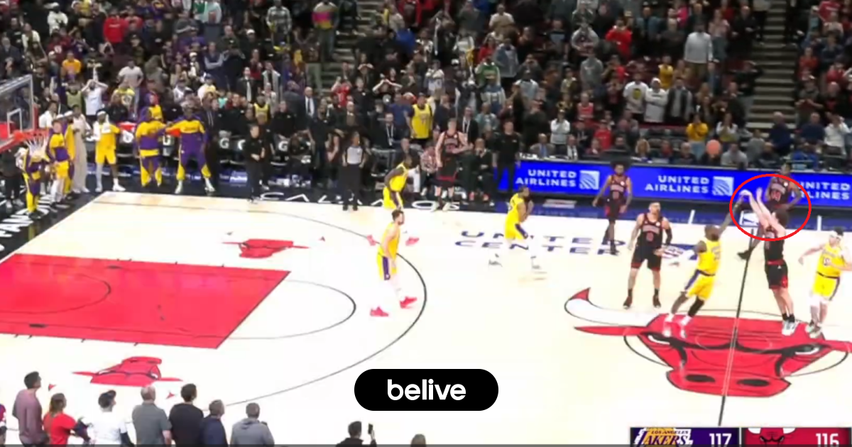 ჩიკაგოსა და ლეიკერსის მატჩის საოცარი ფინალური 1 წუთი | belive.ge